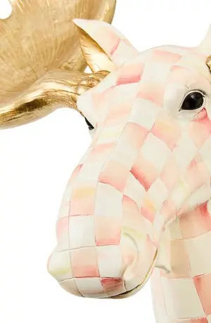MACKENZIE-CHILDS Check Moose Wall Decor