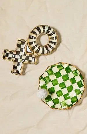 MACKENZIE-CHILDS Courtly Check Xo Dish