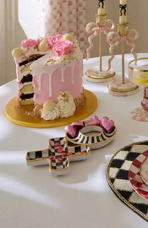 MACKENZIE-CHILDS Courtly Check Xo Dish