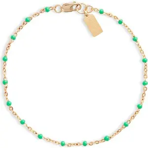 SET & STONES Kaz Bracelet - Gold/emerald