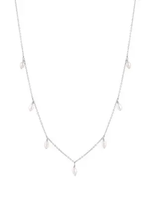 SET & STONES Meri Pearl Necklace - Silver