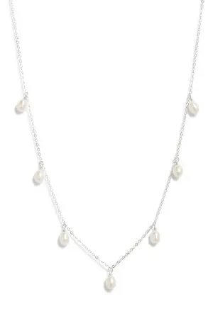 SET & STONES Meri Pearl Necklace Silver