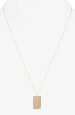 SET & STONES Goldie Zodiac Pendant Necklace - Gold/pisces