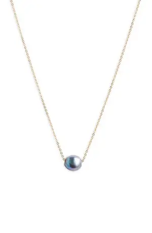 SET & STONES Charlize Pearl Chain Necklace - Gold/peacock