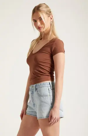 PACSUN High Waist Denim Shorts