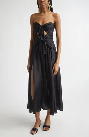 Zimmermann Aster Scarf Silk Midi Dress