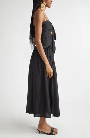 Zimmermann Aster Scarf Silk Midi Dress