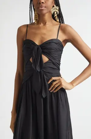 Zimmermann Aster Scarf Silk Midi Dress