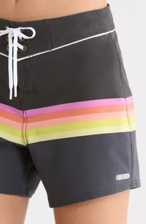 Rip Curl Surf Stripe Board Shorts - Black