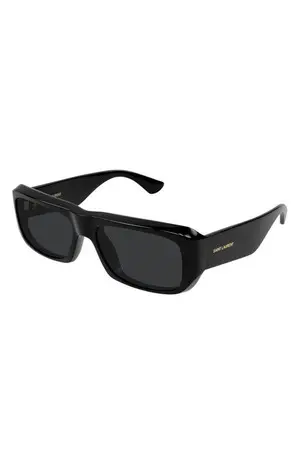 Saint Laurent Polarized Rectangular Sunglasses