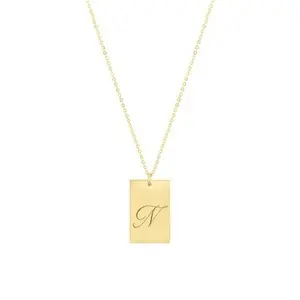 SET & STONES Stella Initial Pendant Necklace - Gold/n