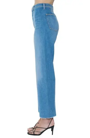 PISTOLA Penny Crop High-waist Wide-leg Jeans