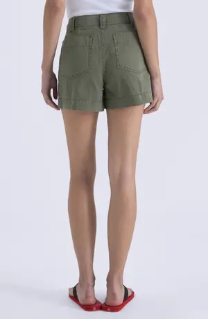 PISTOLA Mason Cotton Twill Shorts - Meadow