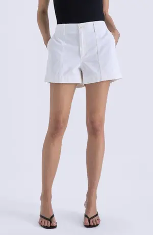 PISTOLA Mason Cotton Twill Shorts - White
