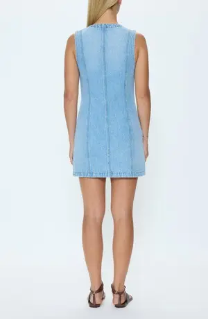 PISTOLA Carmel Button-up Denim Mini Dress
