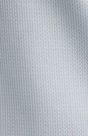 Nordstrom Trim Fit Premiumcotton Dobby Dress Shirt - Blue Adriano Texture