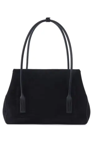 TOM FORD Medium Eclipse Suede Shoulder Bag - Black