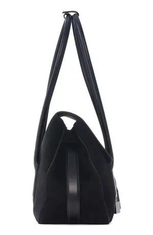 TOM FORD Medium Eclipse Suede Shoulder Bag - Black