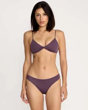 Volcom Volcom Simply Seamless V-Neck Bikini Top Mulberry