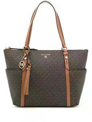 Michael Kors Leather Monogrammed Tote