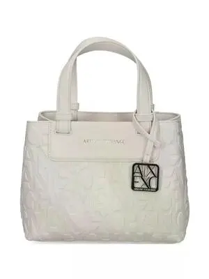Armani Exchange Embossed-logo Tote Bag