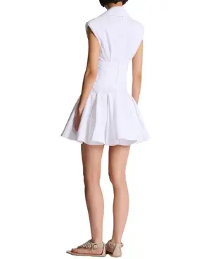 Balmain Cotton Shirt Dress - White