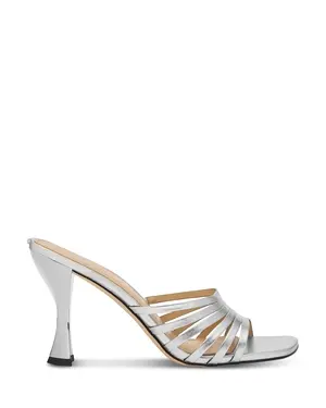 Michael Kors Haisley High Heel Sandals - Silver