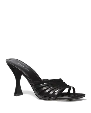 Michael Kors Haisley Strappy High Heel Sandals - Black