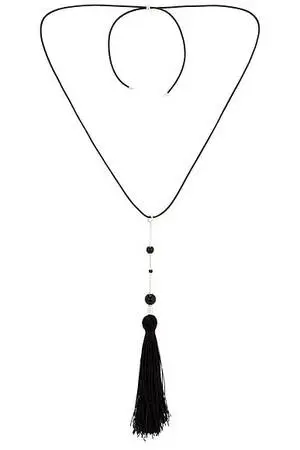 KAREN ARCANJO No. 2 Onyx Necklace - Black