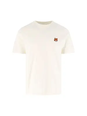 Maison Kitsuné Fox Head T-Shirt Beige