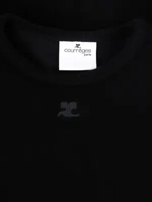 COURREGES Baby Spongy T-shirt - Black