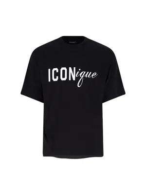 Dsquared2 T-shirt Logo "iconique - Black