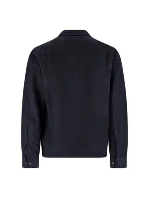 C.P. COMPANY Twill Zip Jacket - Blue