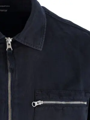 C.P. COMPANY Twill Zip Jacket - Blue