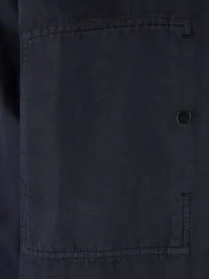 C.P. COMPANY Twill Zip Jacket - Blue