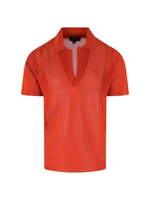 Lacoste Satin Viscose Piqué Polo - Orange