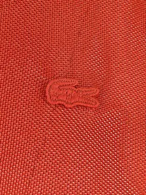 Lacoste Satin Viscose Piqué Polo - Orange