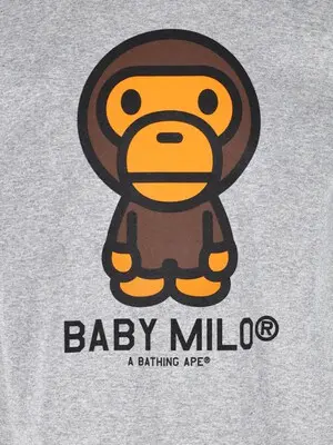 A BATHING APE T-shirt Logo "baby Milo - Gray
