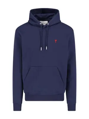 AMI Paris De Coeur Hoodie - Blue