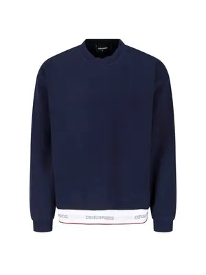 Polo Ralph Lauren Maison Kitsuné Crewneck Logo Sweatshirt - Blue