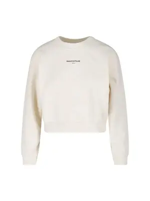 Maison Kitsuné Logo Crewneck Sweatshirt - Cream