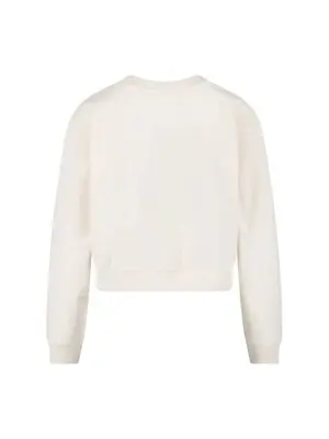Maison Kitsuné Logo Crewneck Sweatshirt - Cream