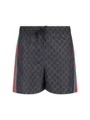Gucci Swimsuit "gg - Black