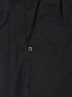 WHITE SAND Cotton Shorts - Black