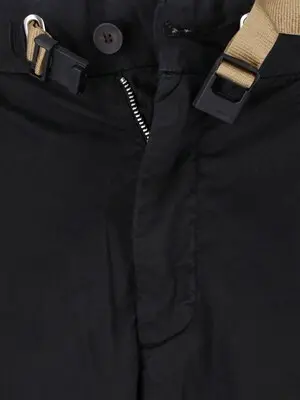 WHITE SAND Cotton Shorts - Black