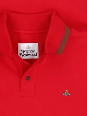 VIVIENNE WESTWOOD Cotton Piqué Polo - Red