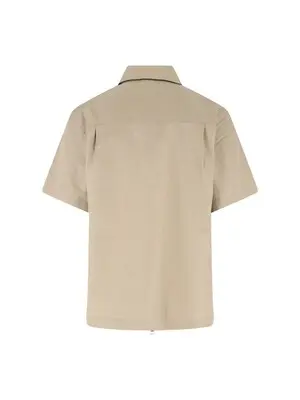 Carhartt Work In Progress Shirt "postal Zip - Beige