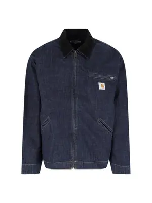 Carhartt Work In Progress Og Detroit Denim Jacket - Blue
