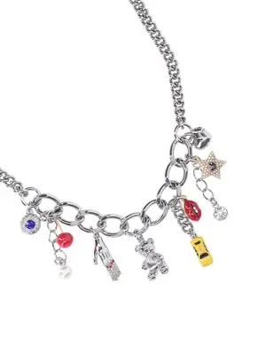 Marc Jacobs Trinket Charm Necklace - Silver