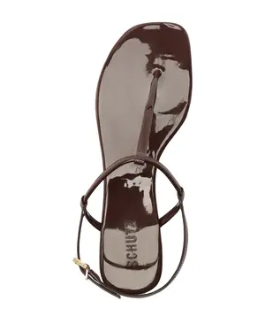 Schutz Elsha Strappy Thong Sandals - Root Brown